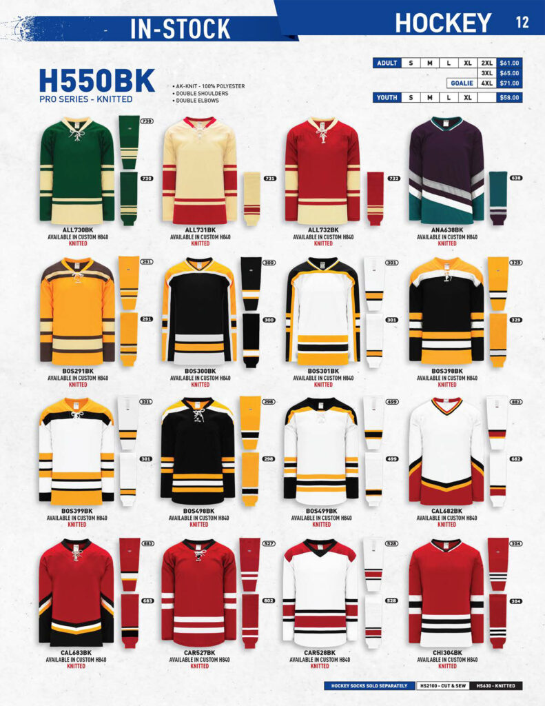 Jersey Catalogs - Top Shelf Sports & Apparel